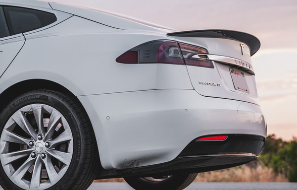 Tesla Model S Carbon Fiber High Performance Rear Spoiler – TESLARATI ...