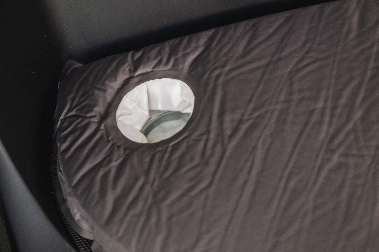Tesla Cybertruck Frunk Seat Cushion (with Cup Holders)