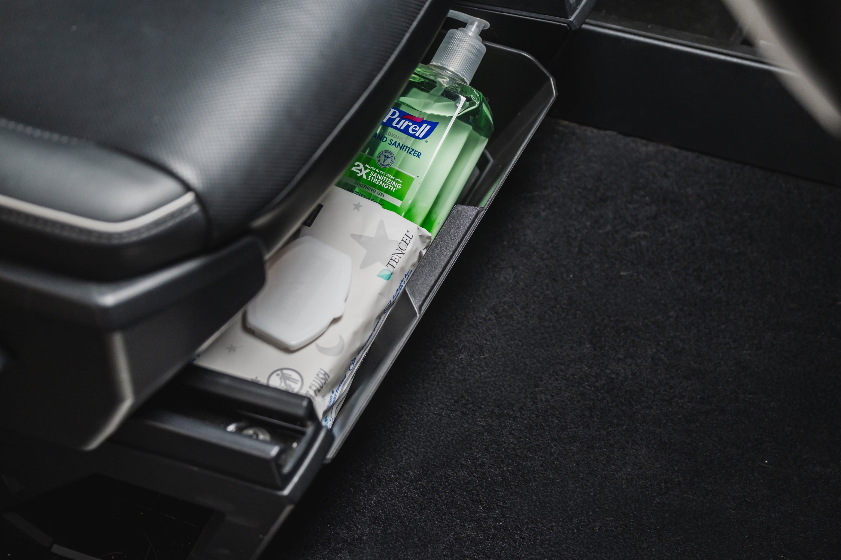 Tesla Cybertruck Front Under Seat Storage Bins