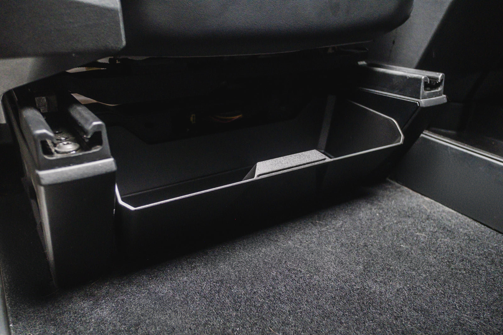 Tesla Cybertruck Front Under Seat Storage Bins