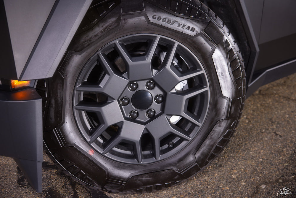 Tesla Cybertruck Black Out Wheel Package for Removed Aero Cover