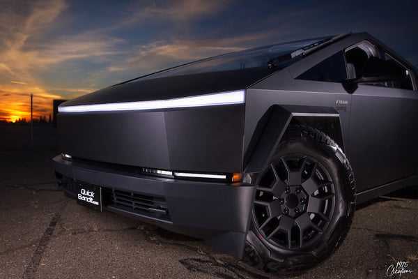 Tesla Cybertruck Front License Plate Mount - "CyberBandit" (Quick-rele