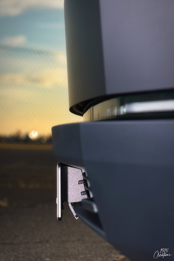 Tesla Cybertruck Front License Plate Mount - "CyberBandit" (Quick-rele