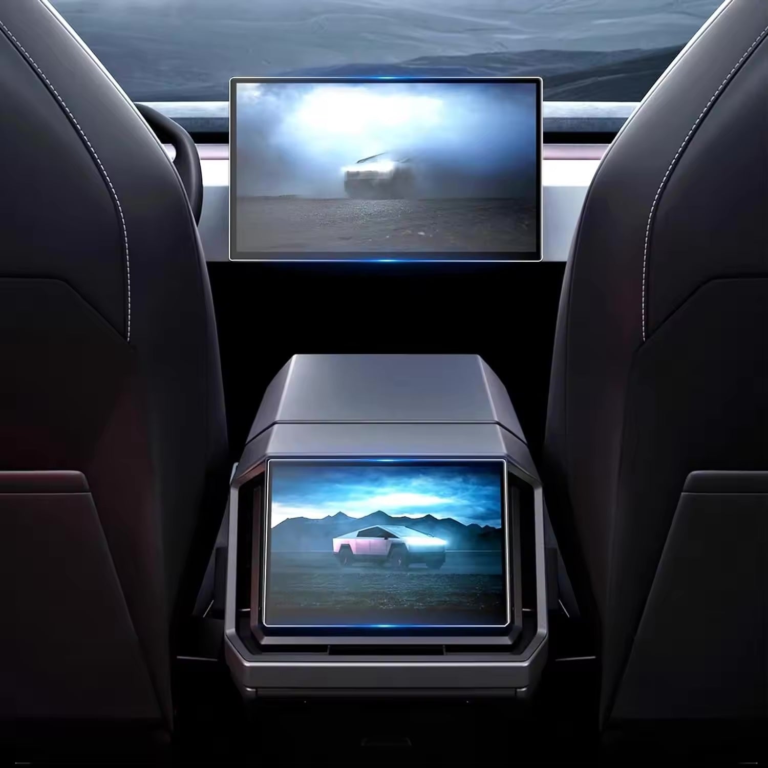 Tesla Cybertruck Screen Protector (9H) Glass Anti-scratch (Front and R