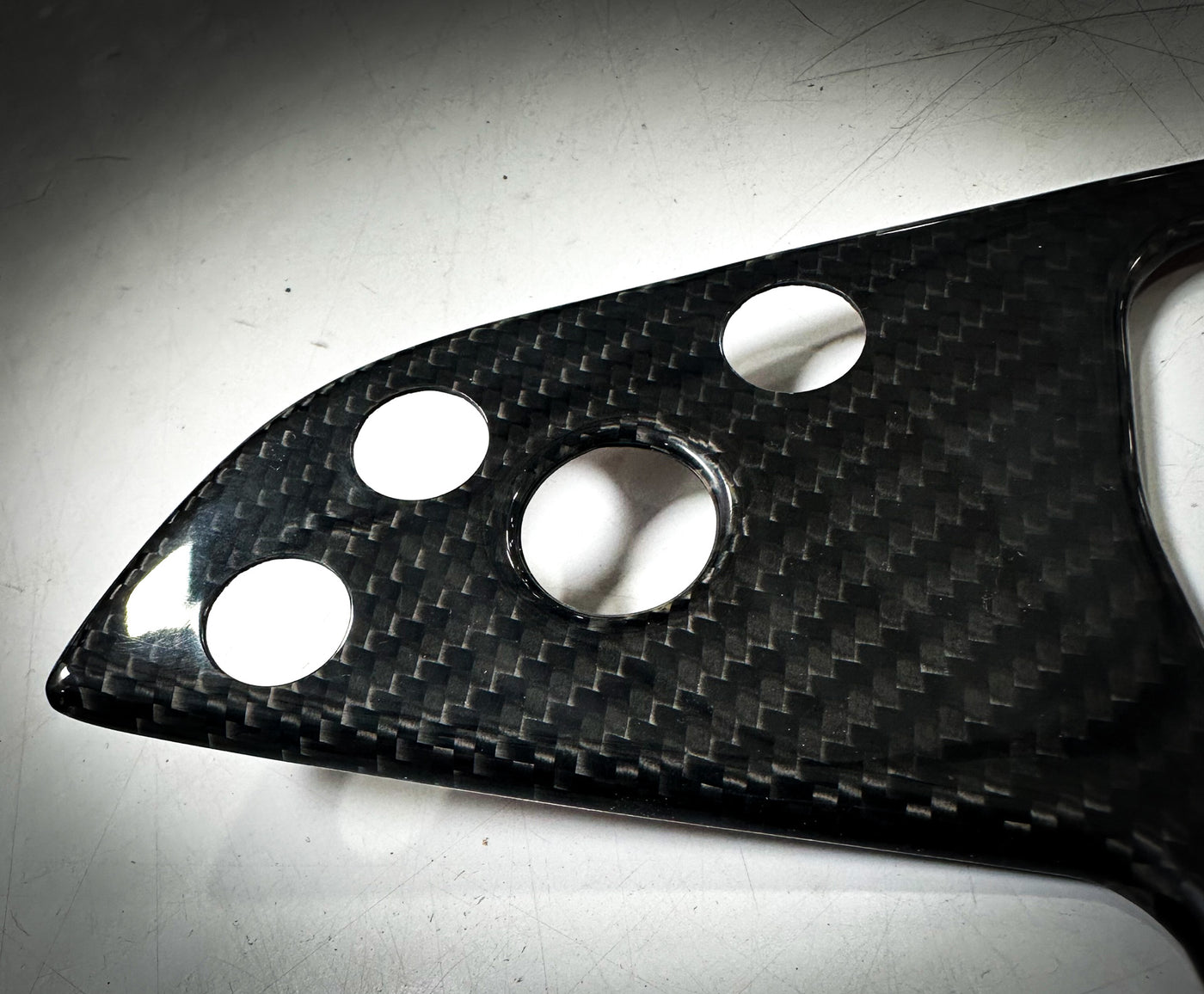 Tesla Model S & X Real Carbon Fiber Steering Wheel Yoke Cover Plate