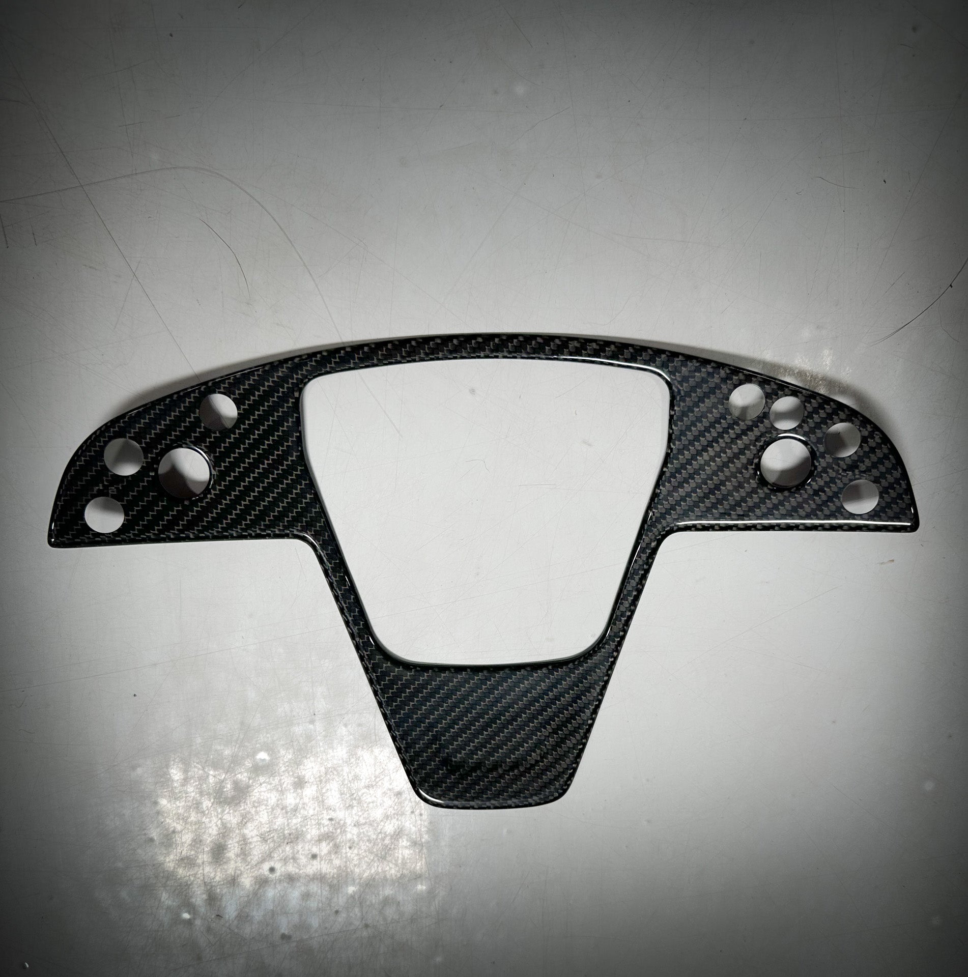 Tesla Model S & X Real Carbon Fiber Steering Wheel Yoke Cover Plate