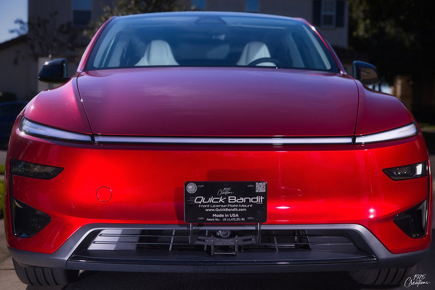 Tesla Model Y Front License Plate Mount - "Quick Bandit"