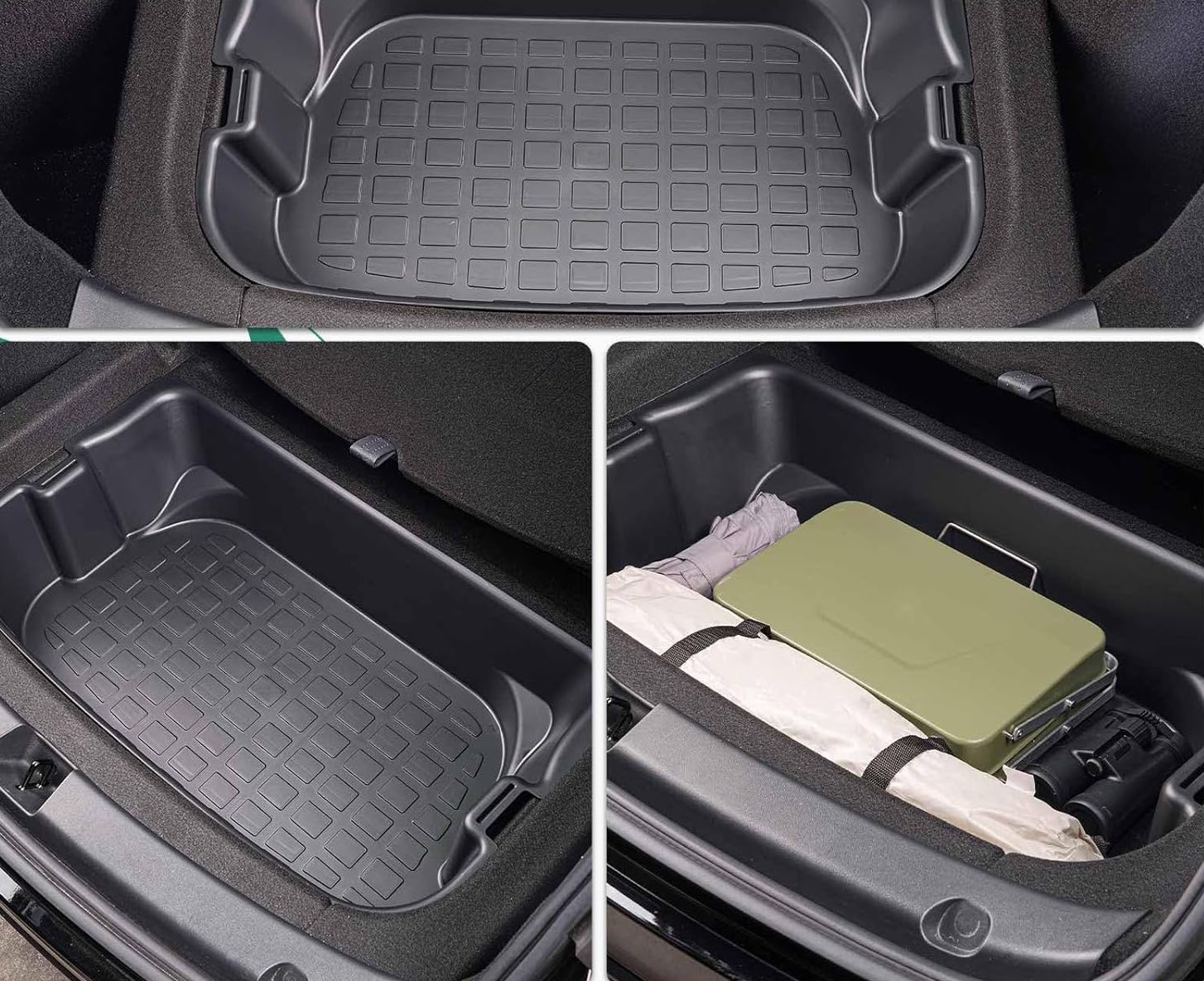 Tesla Model Y Rear Trunk Dual-Layer Storage Organizers