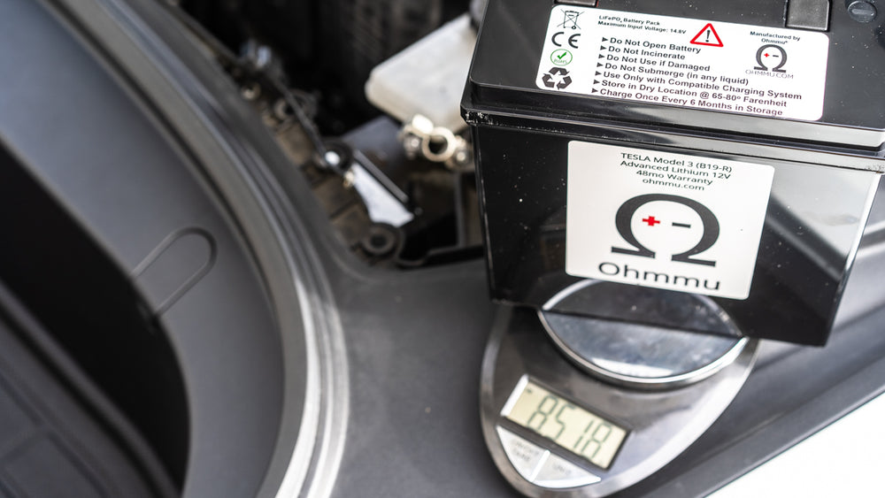 Tesla Model 3 Lithium 12V Battery (Ultra Lightweight, 4X Life)