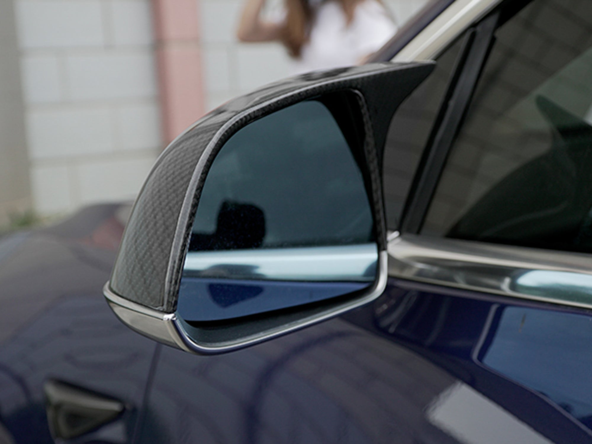 Tesla Model 3 Carbon Fiber Mirror Caps (GT Style)
