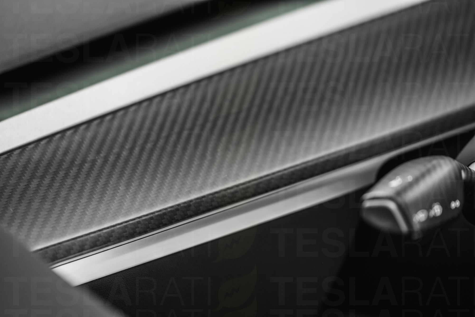 Tesla Model 3 & Y Genuine Carbon Fiber Dashboard Cover (Single Piece)