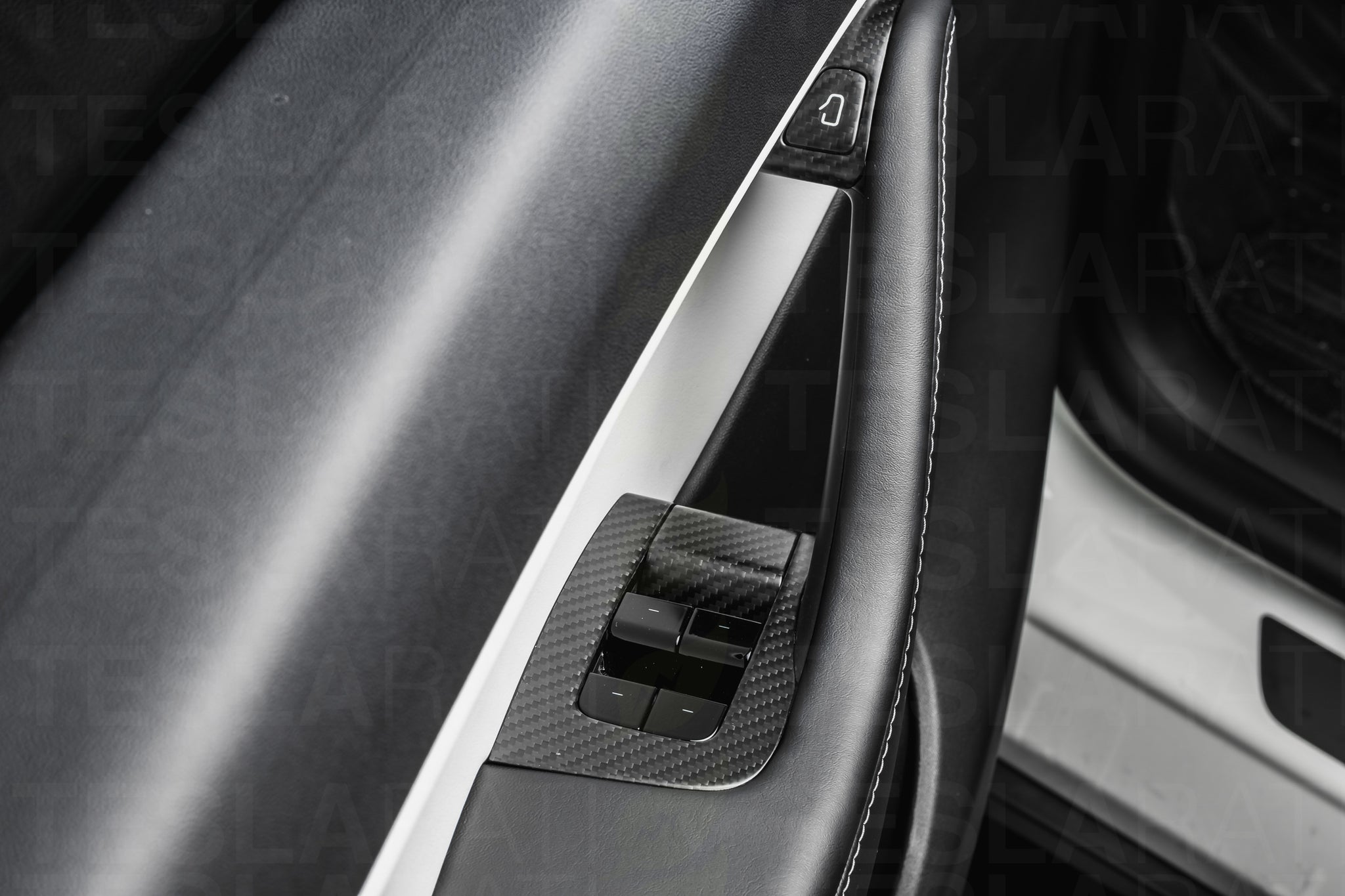 Tesla Model 3 Genuine Carbon Fiber Door/Window Switch Panel Covers