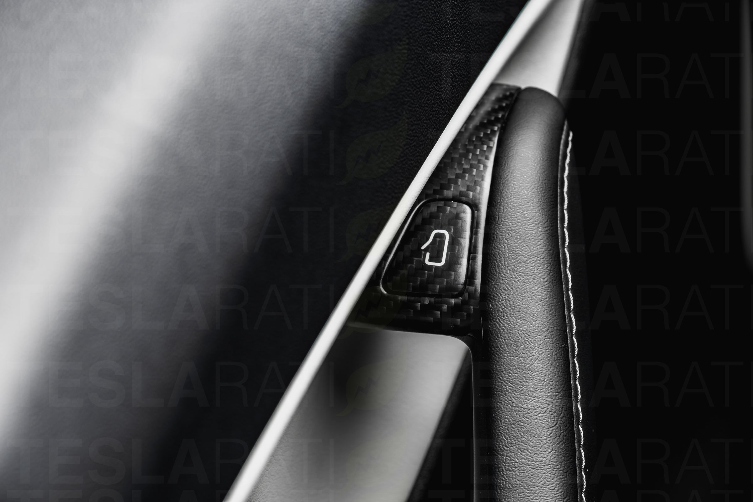 Tesla Model 3 & Y Genuine Carbon Fiber Door/Window Switch Panel Covers ...