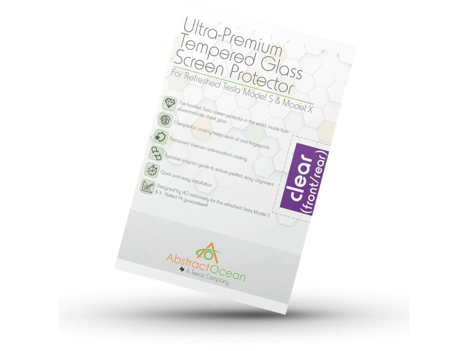 Tesla Model S & X Ultra-Premium Glass (9H) Anti-scratch Screen Protect