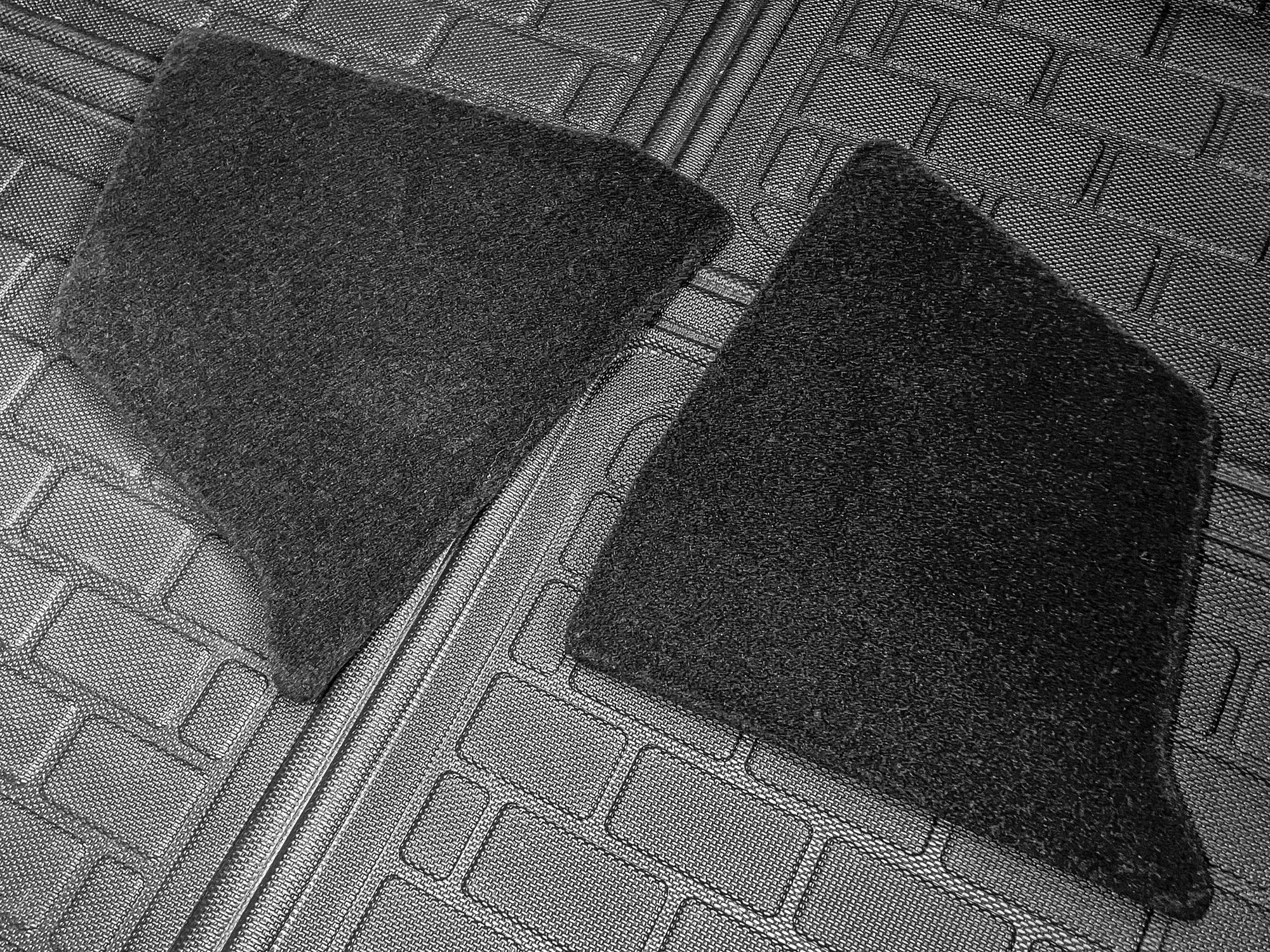 Tesla Model Y Trunk Side Storage Bins with Carpeted Lids (OEM Style )