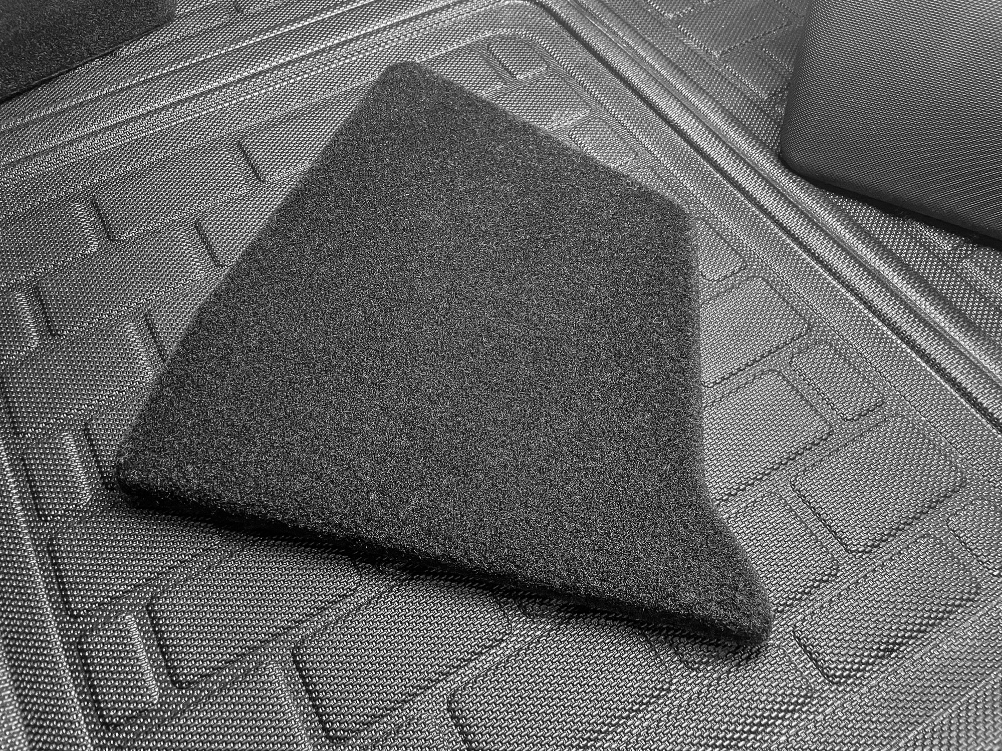 Tesla Model Y Trunk Side Storage Bins with Carpeted Lids (OEM Style )