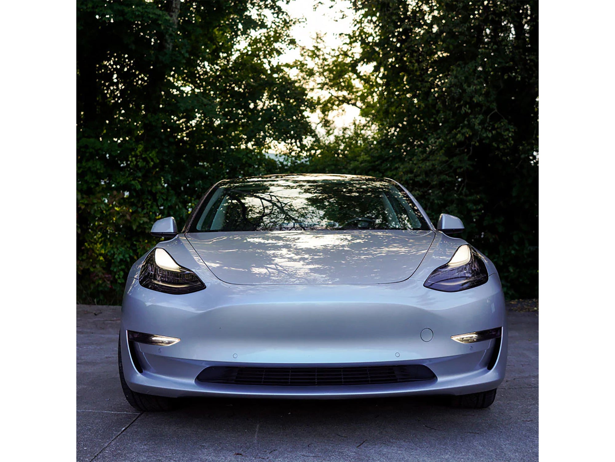 Tesla Model 3 & Y Tinted Headlight And Foglight Protection PPF
