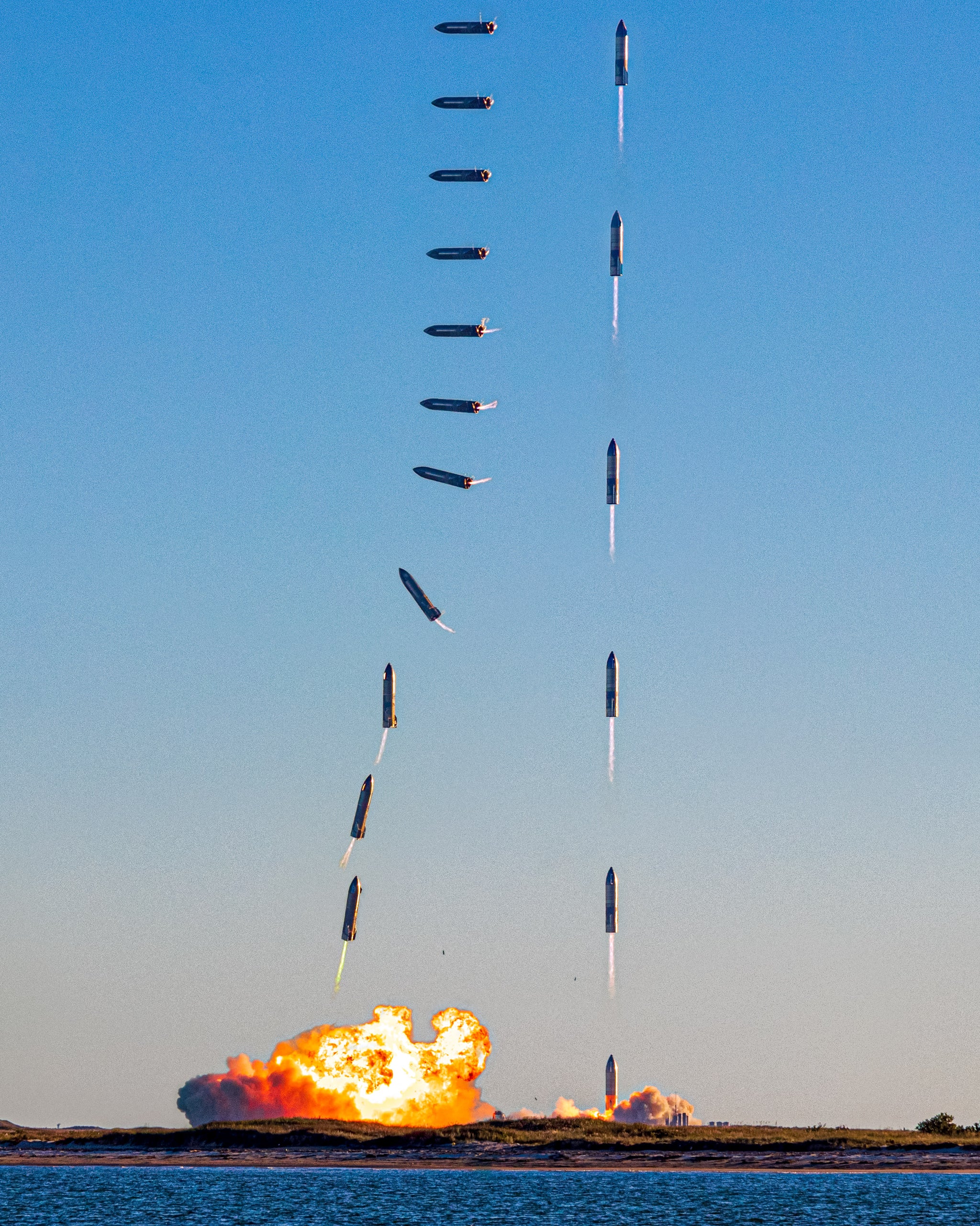 SpaceX Starship Original Print "The Journey" (16x20 Exclusive)