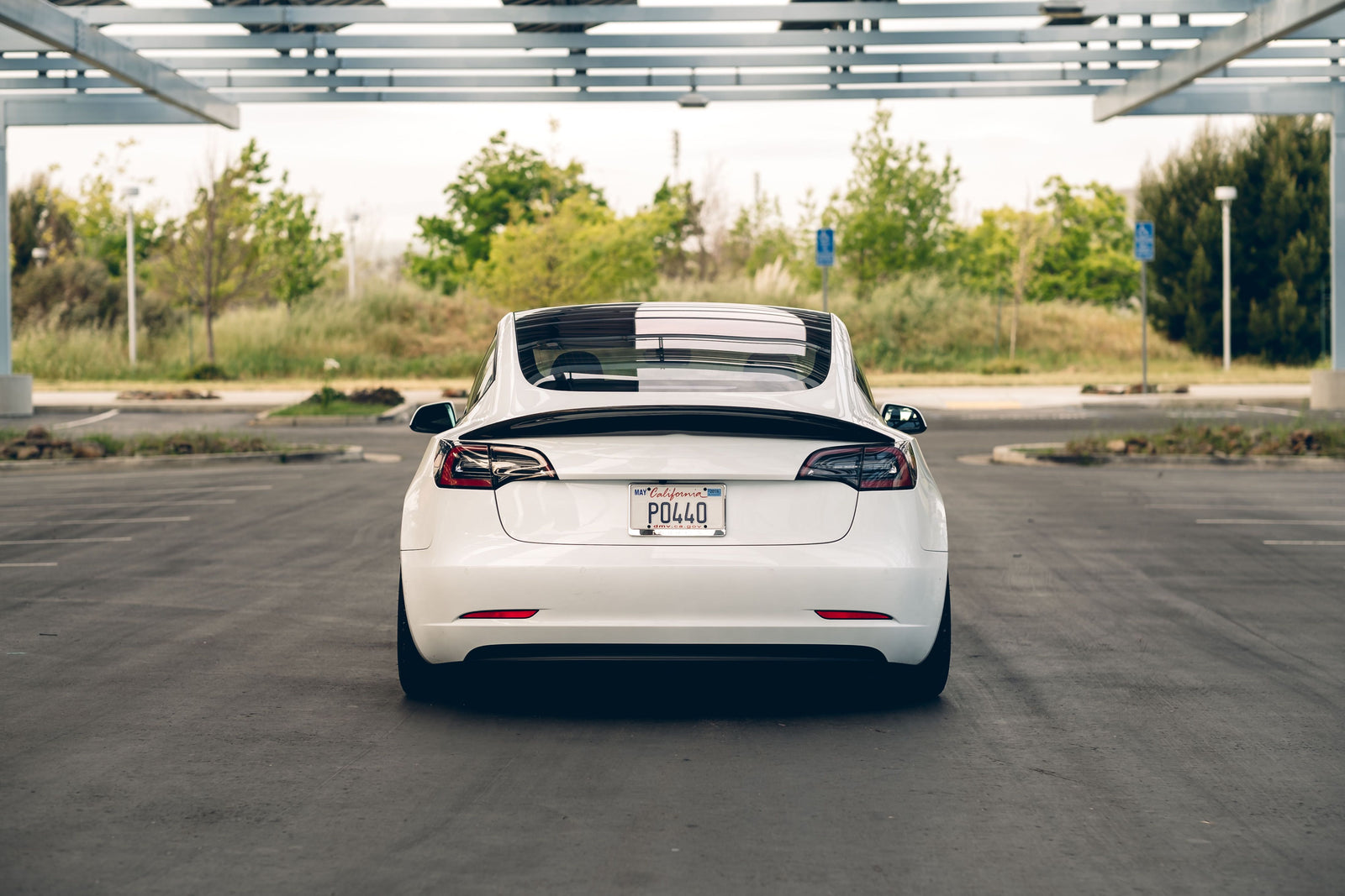 Tesla Model 3 Carbon Fiber Rear Spoiler (Laguna Seca Edition)