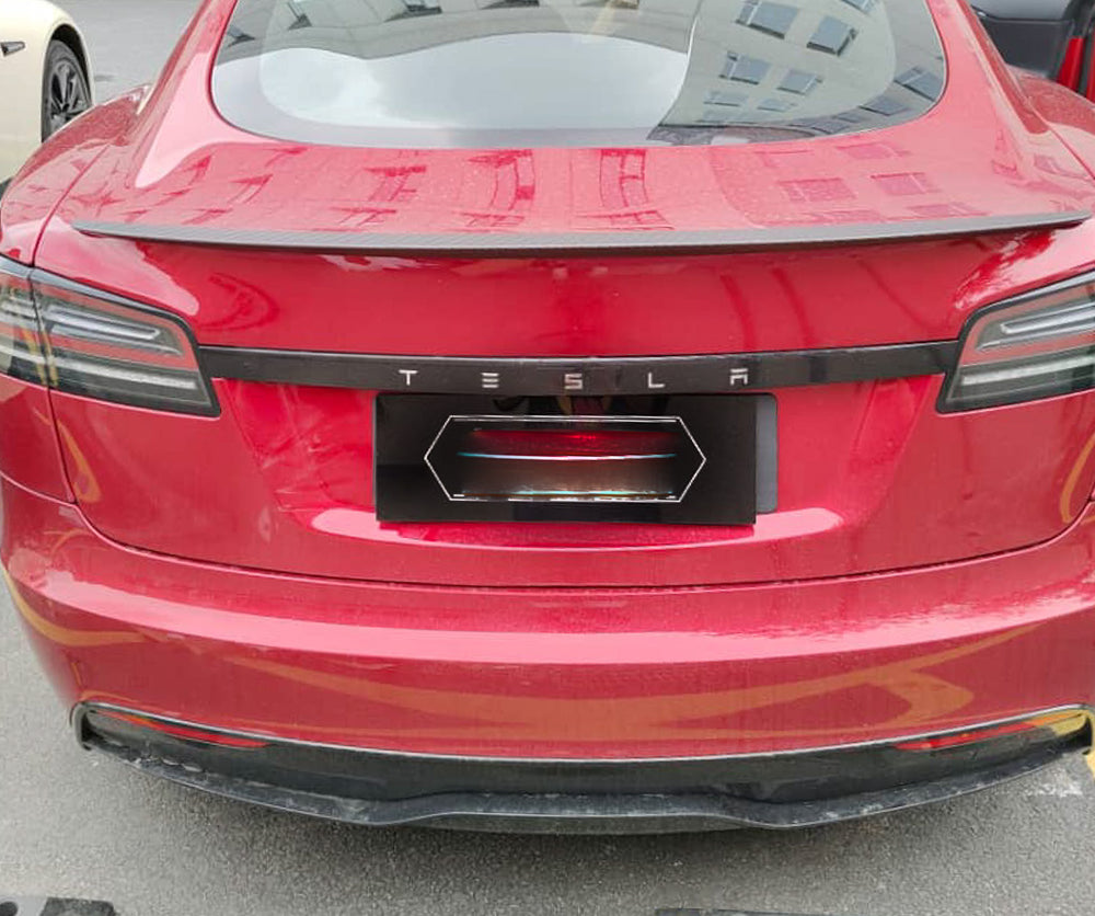 Tesla Model S Genuine Dry Carbon Rear Spoiler (OEM Style)